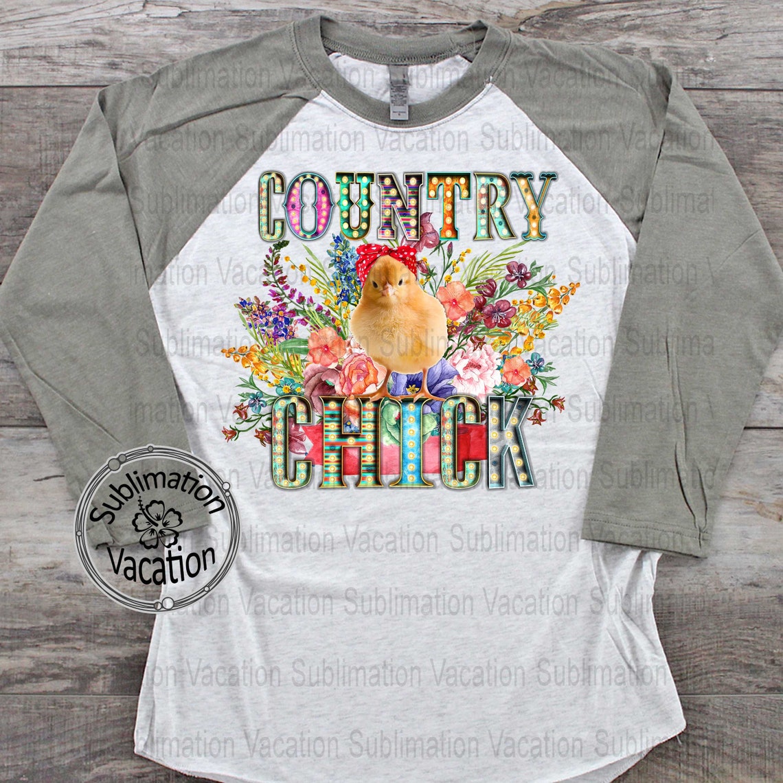 Country Chick Sublimation Download Vintage Farm Design - Etsy