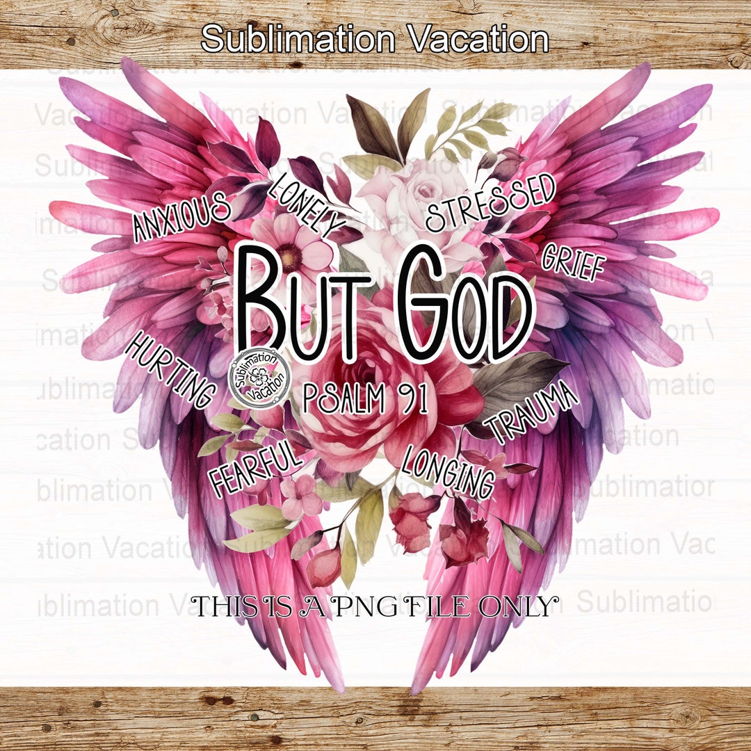 But God Christian Religious Bible Verse Angel Wings but - Etsy