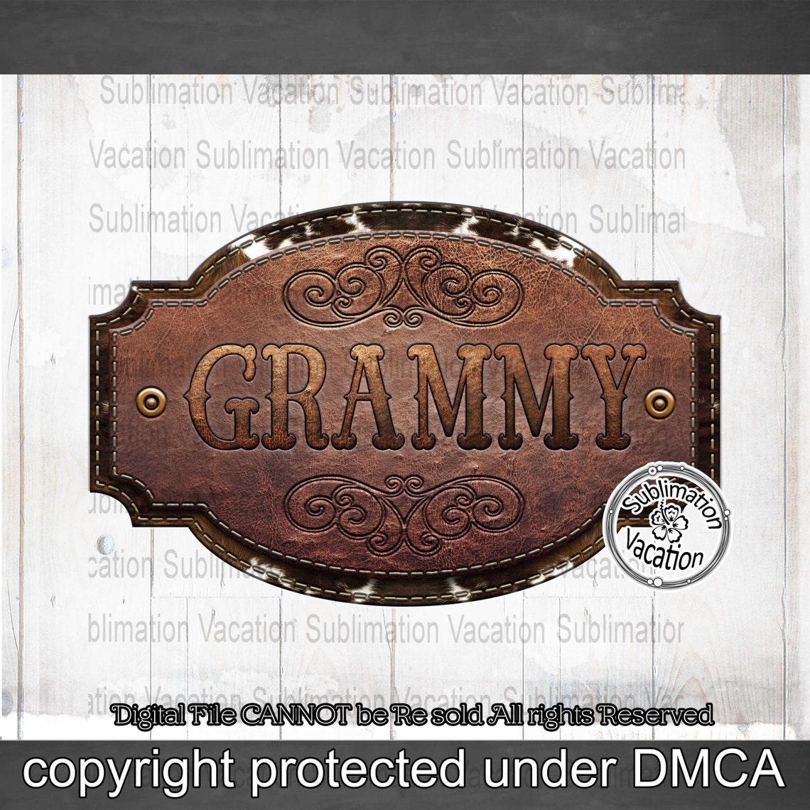 Tooled Leather Grammy Design Grammy PNG Grammy Sublimation - Etsy