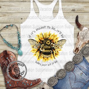 Baby Just Let It Be, Baby Just Let It Be PNG, Sunflower and Bee PNG ...