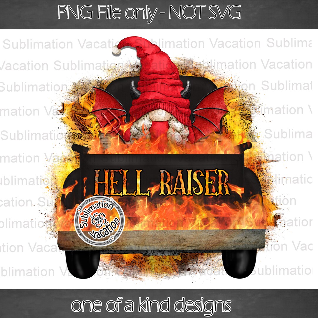 Halloween Girl Gnome PNG, Devil Gnome PNG, Hell Raiser GIRL Gnome ...