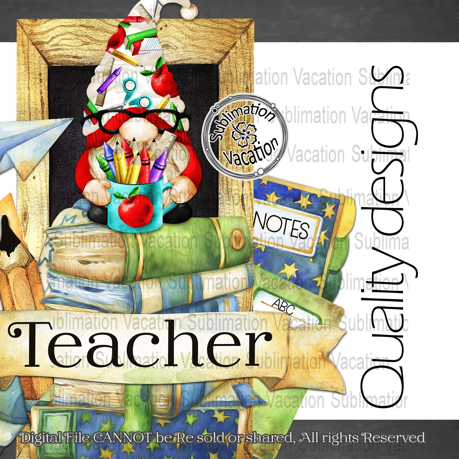 Teacher PNG Teacher Gnome PNG Teacher Life PNG Teacher | Etsy