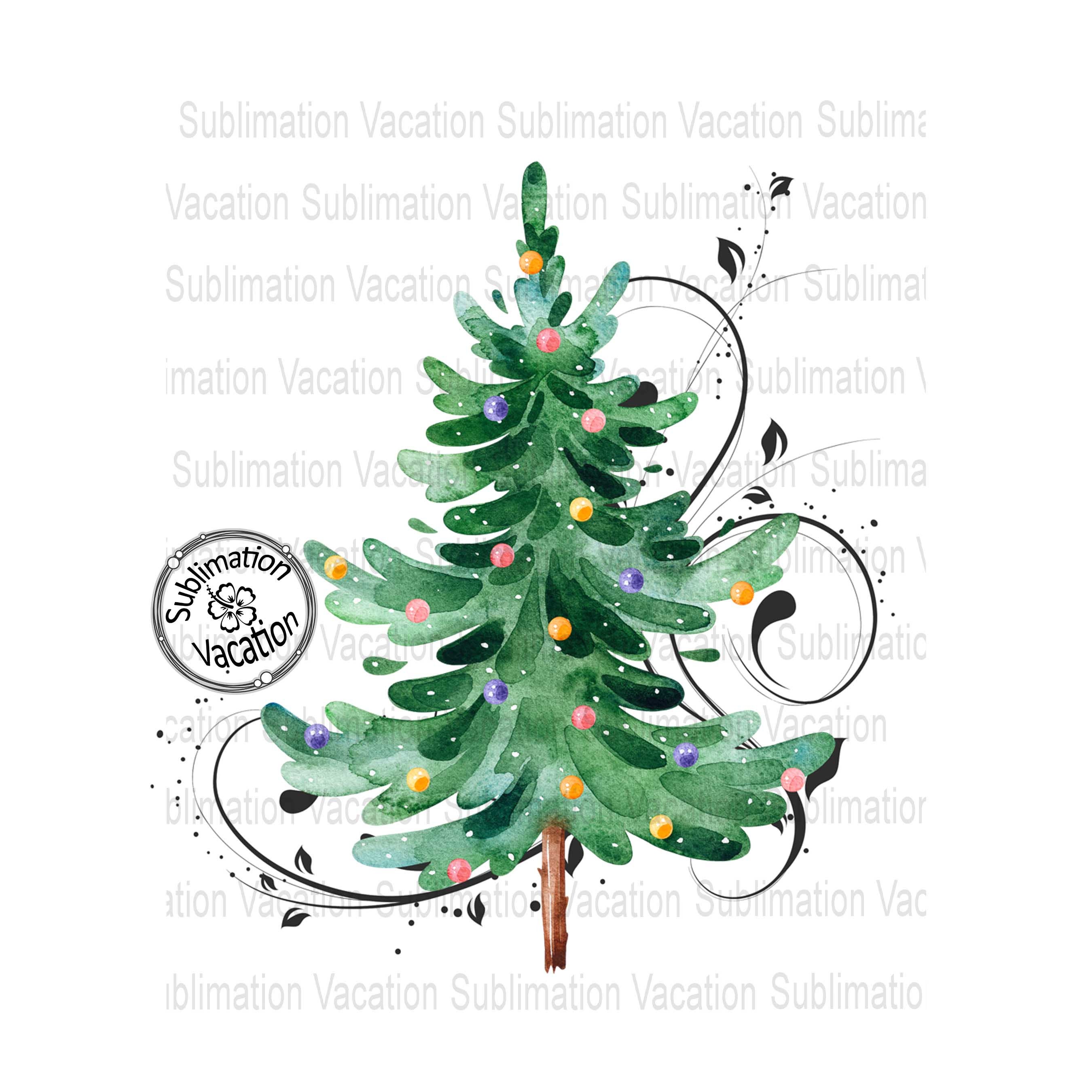 Christmas Tree T-shirt Design Sublimation Design Sublimation | Etsy