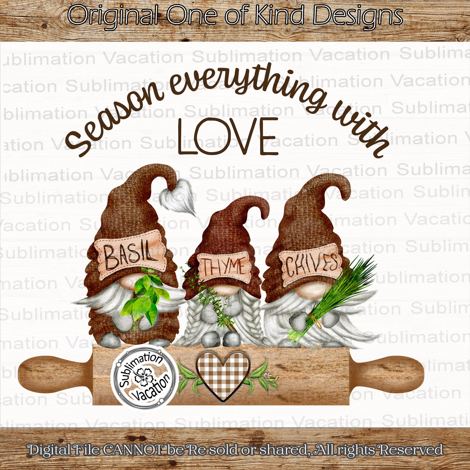 Kitchen Gnome PNG Kitchen Gnomes Design Rolling Pin Kitchen - Etsy