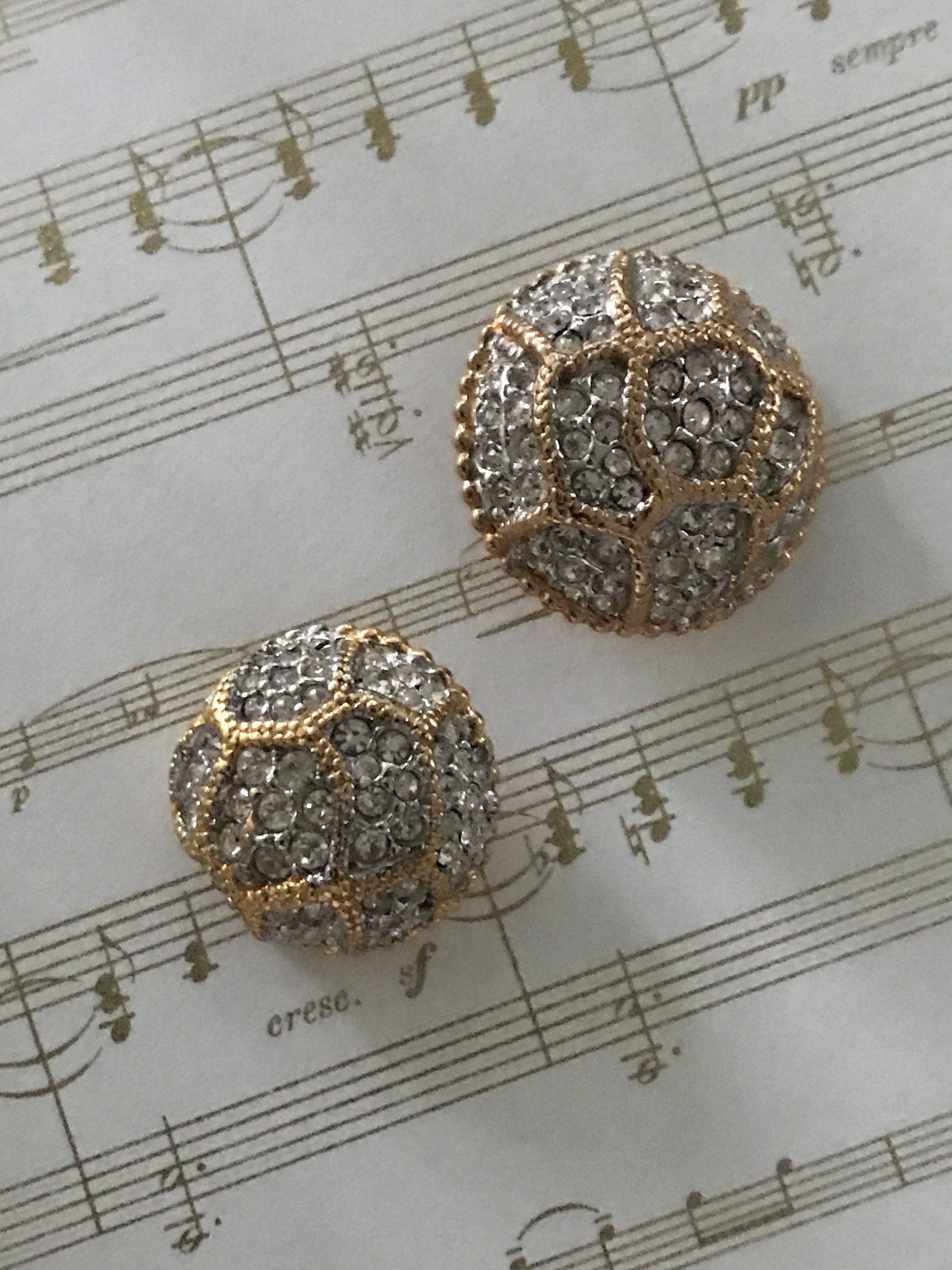 Rhinestone Buttons - Etsy