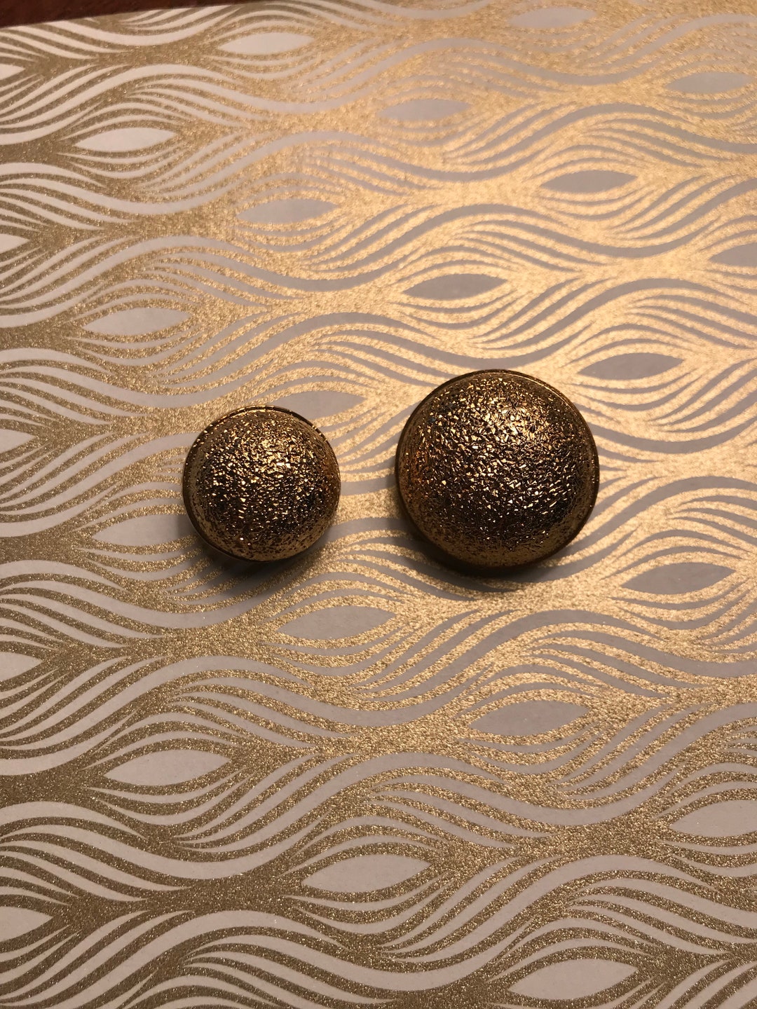 Gold Dome Buttons - Etsy