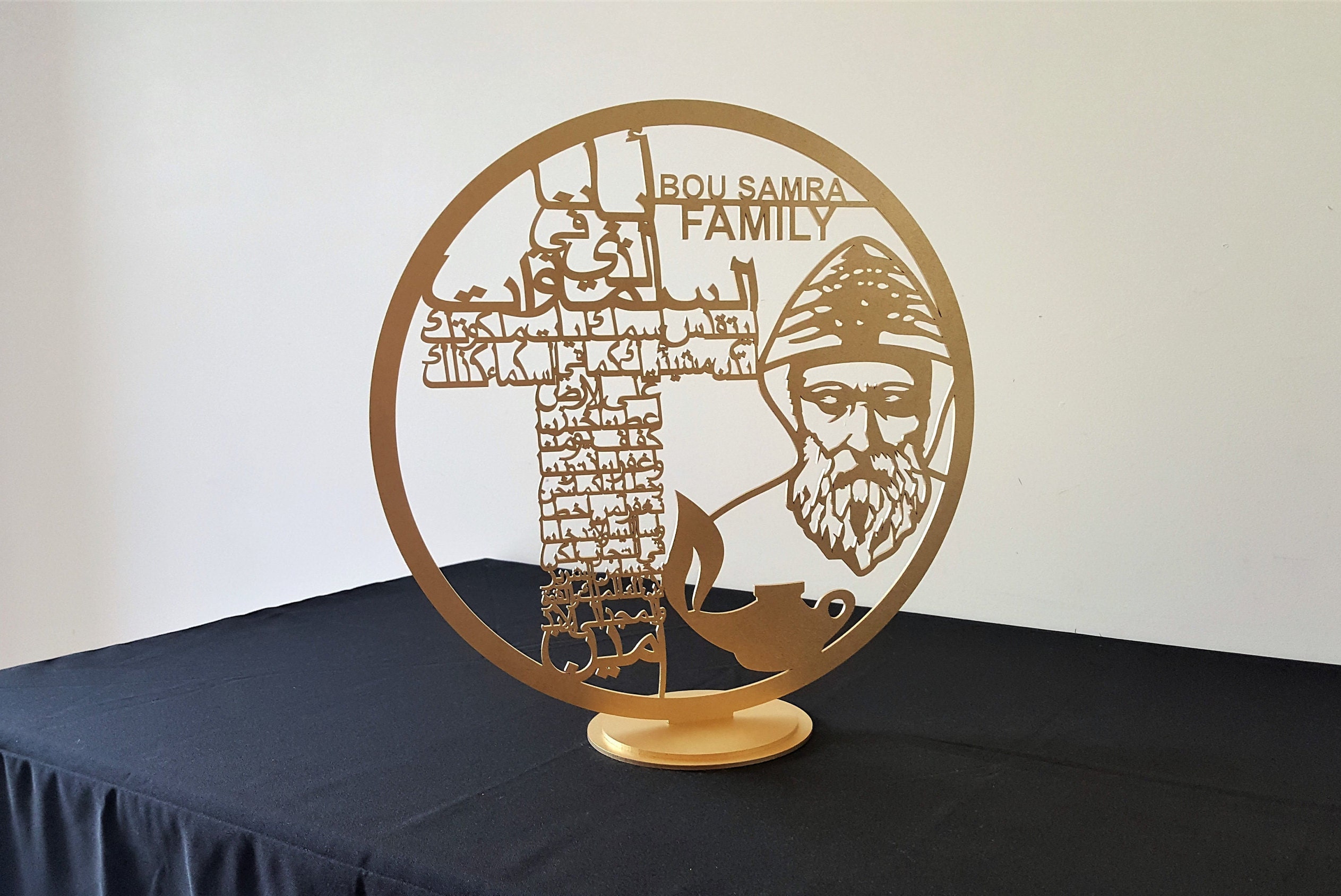 Original Arabic Our Father Saint Charbel Plaque 40cm Circle & - Etsy ...