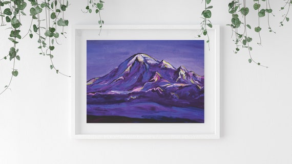 Mount Baker: Digital Download Washington Art | Etsy