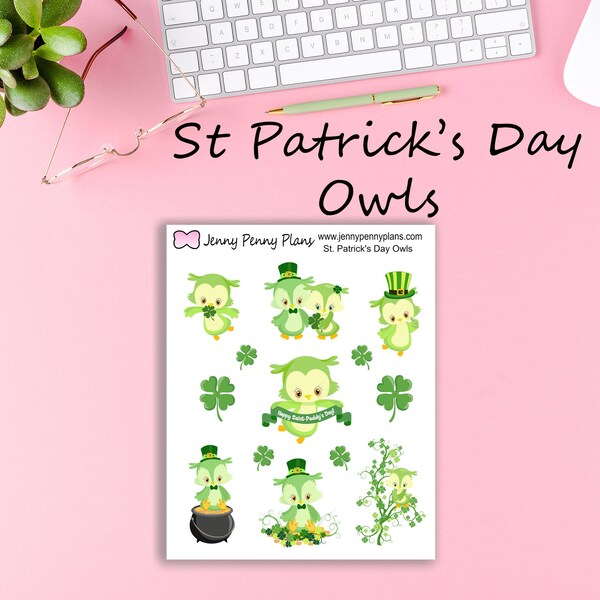 St Patricks Day Owl - Etsy