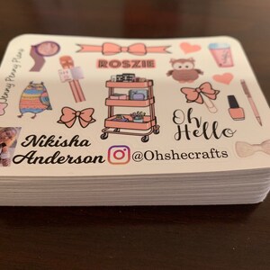 Custom Contact Cards on Premium Matte Sticker Paper - Etsy