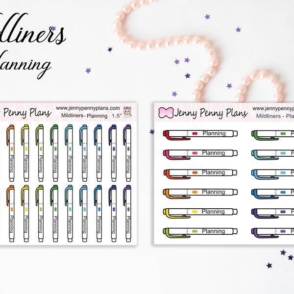 Mildliner Pens - Etsy