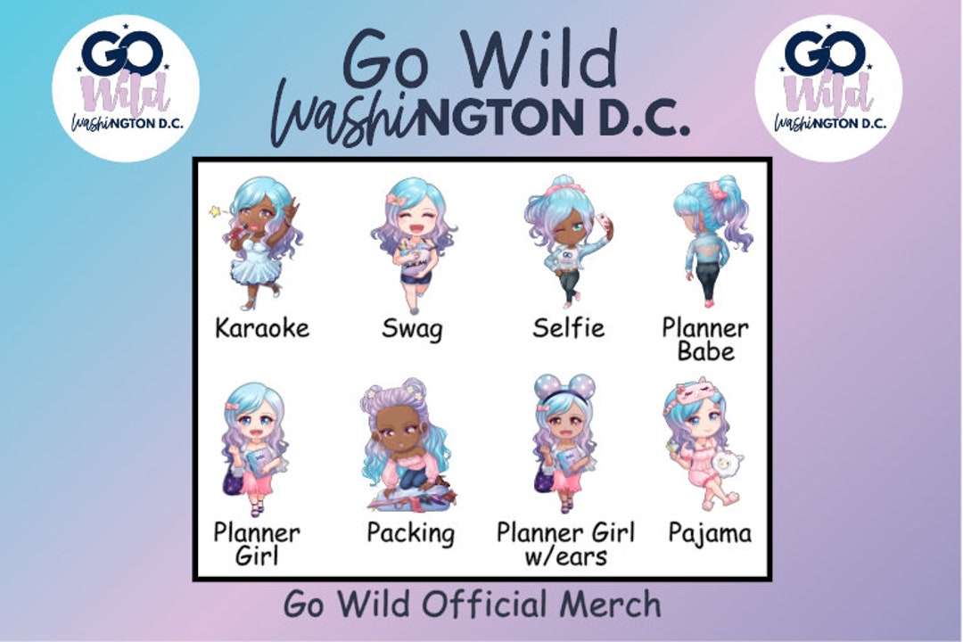 Go Wild Girls Die Cut Stickers, Go Wild Official Merch Stickers on ...