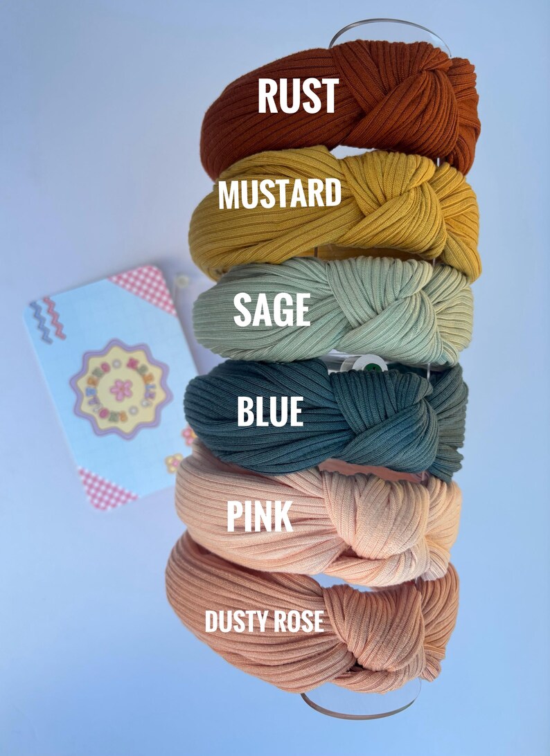 Rib Knit Top Knot Headband - Etsy