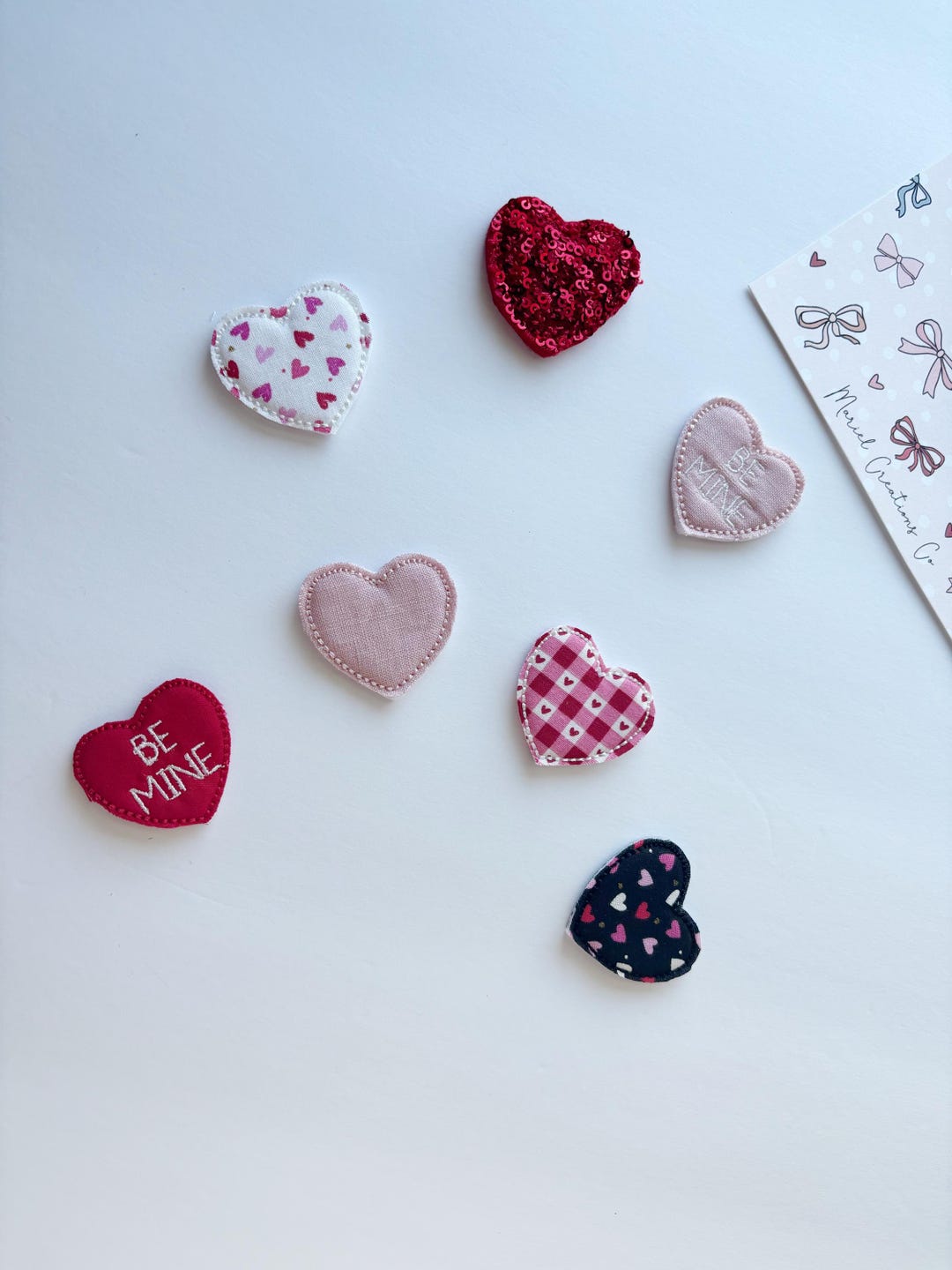 Heart Hair Clips, Valentines Day Pigtail Set, Valentine Day Hair ...
