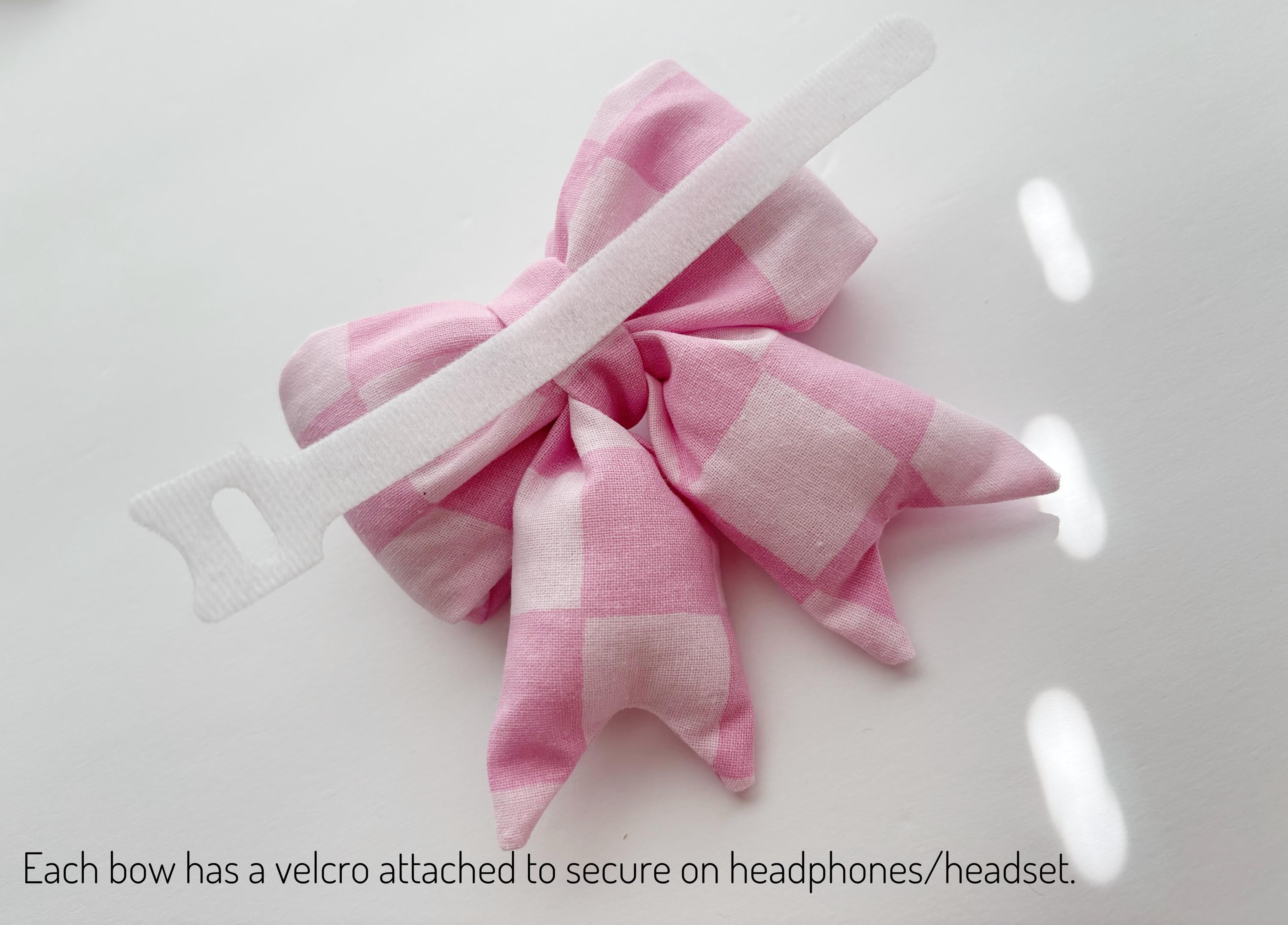 Puffy Headphone Bows: Gamer Headset Accessories (pair) - Etsy