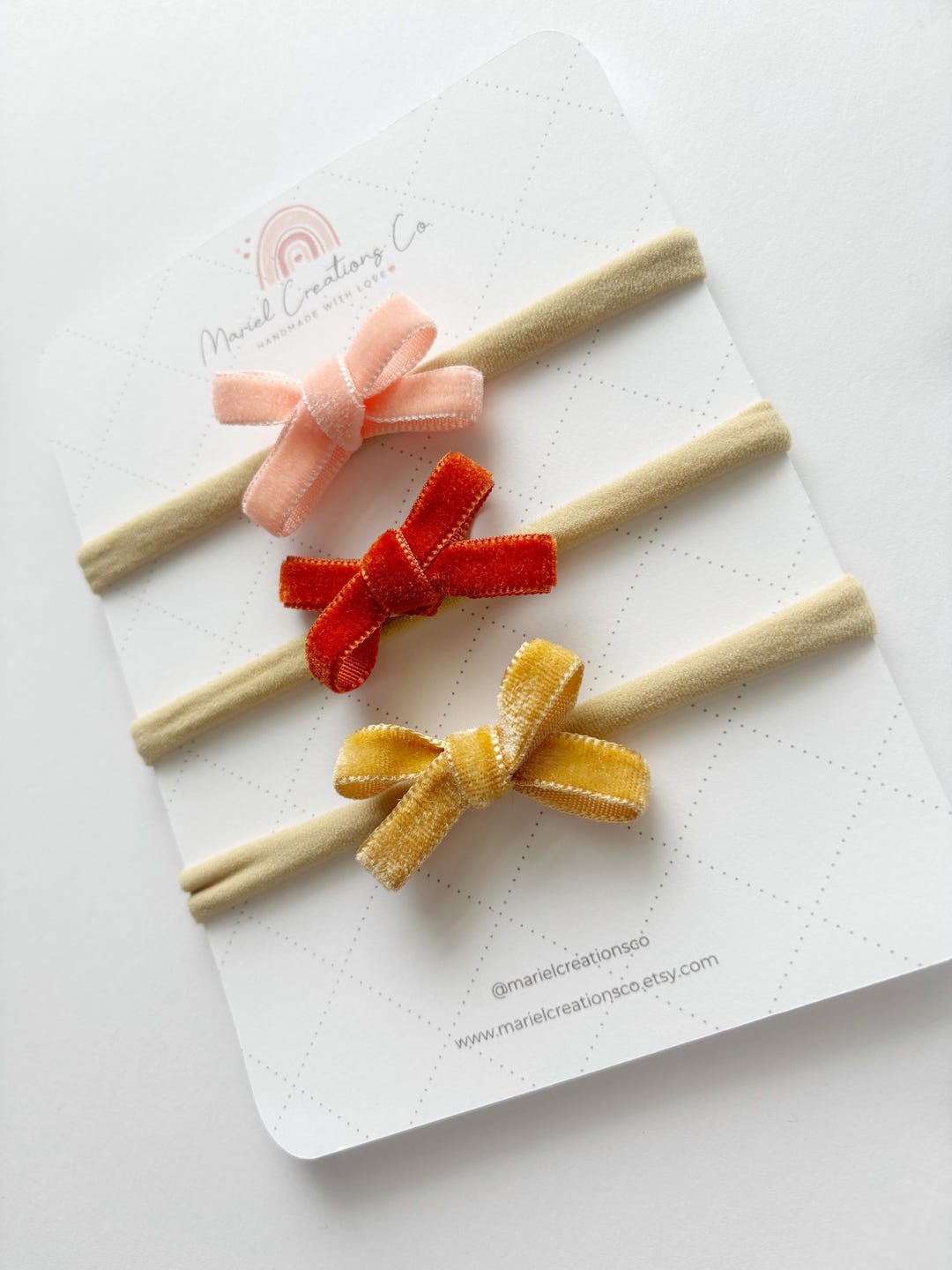 Mini Velvet Bow Clips, Velvet Bow Baby Headband, Toddler Velvet Bows ...