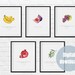 Islamic Wall Art | Set of 5 Watercolor Fruits in the Quran With the ...