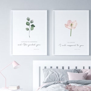 Islamic Wall Art Set of 8 | Quran Verse Minimalist Design ...