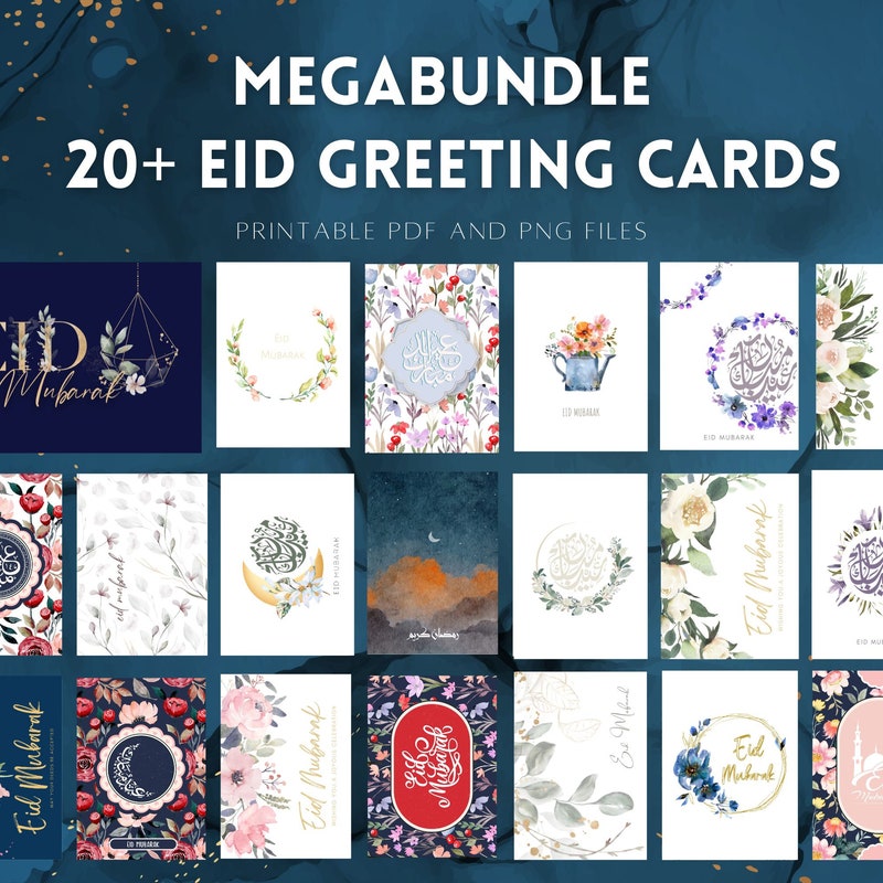 Eid Cards Printable - Etsy