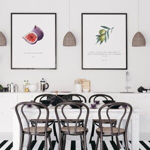 Islamic Wall Art | Set of 5 Watercolor Fruits in the Quran With the ...