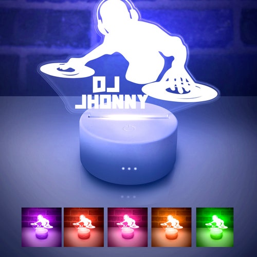 DJ Board Night Light Personalized Free LED Night Lamp With | Etsy