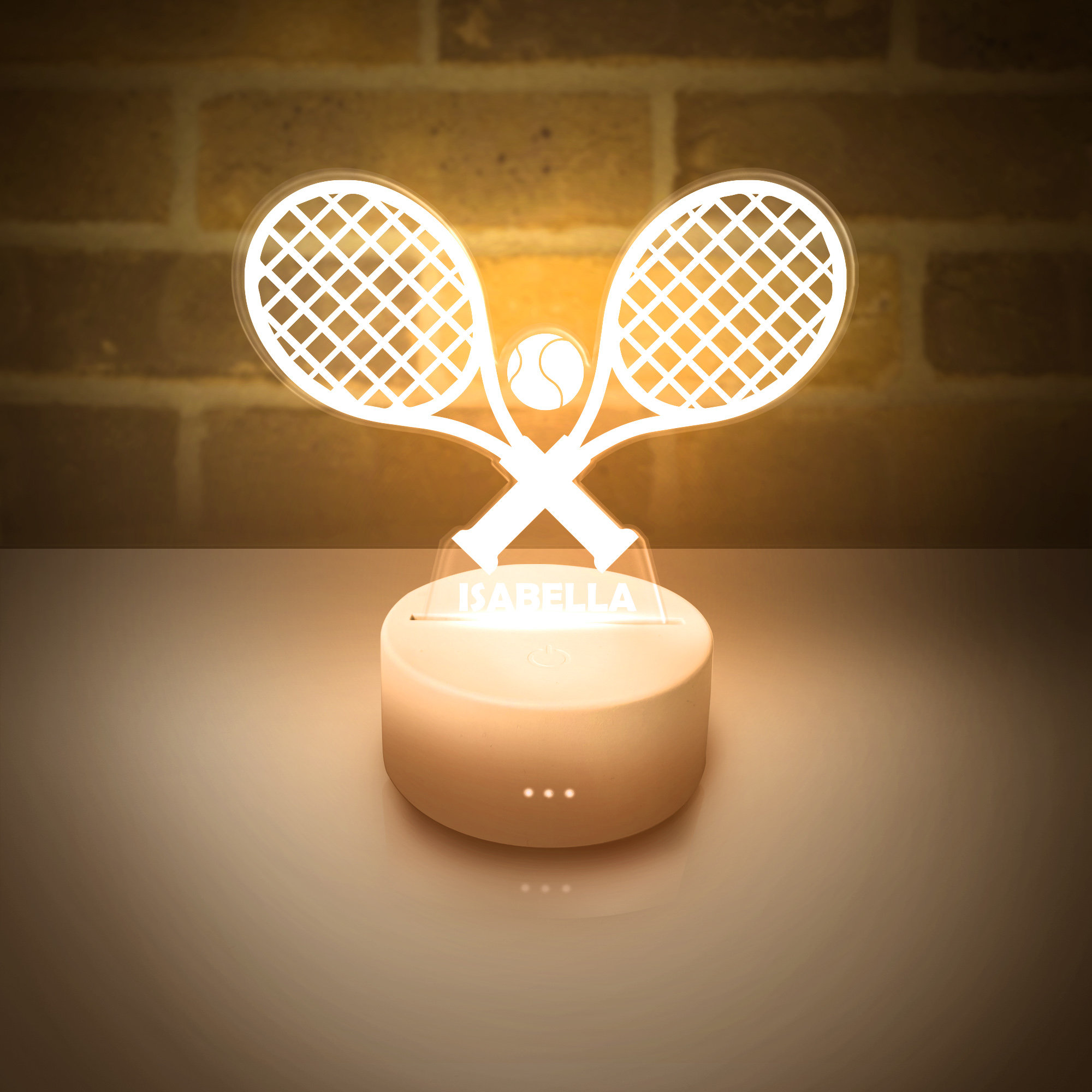 Tennis Light Personalized LED Night Lamp for Kids teens | Etsy