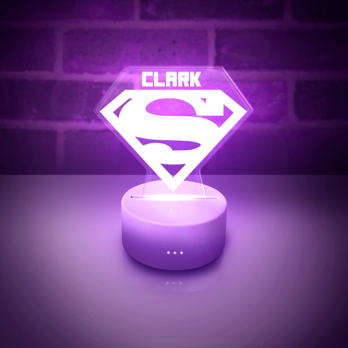 Superman Light Personalized LED Lamp for Kids and teens | Etsy