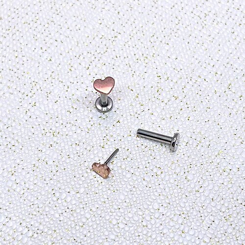 Threadless Push Pin Flat Back Labret 16G/18G/20G Stud Earrings - Etsy