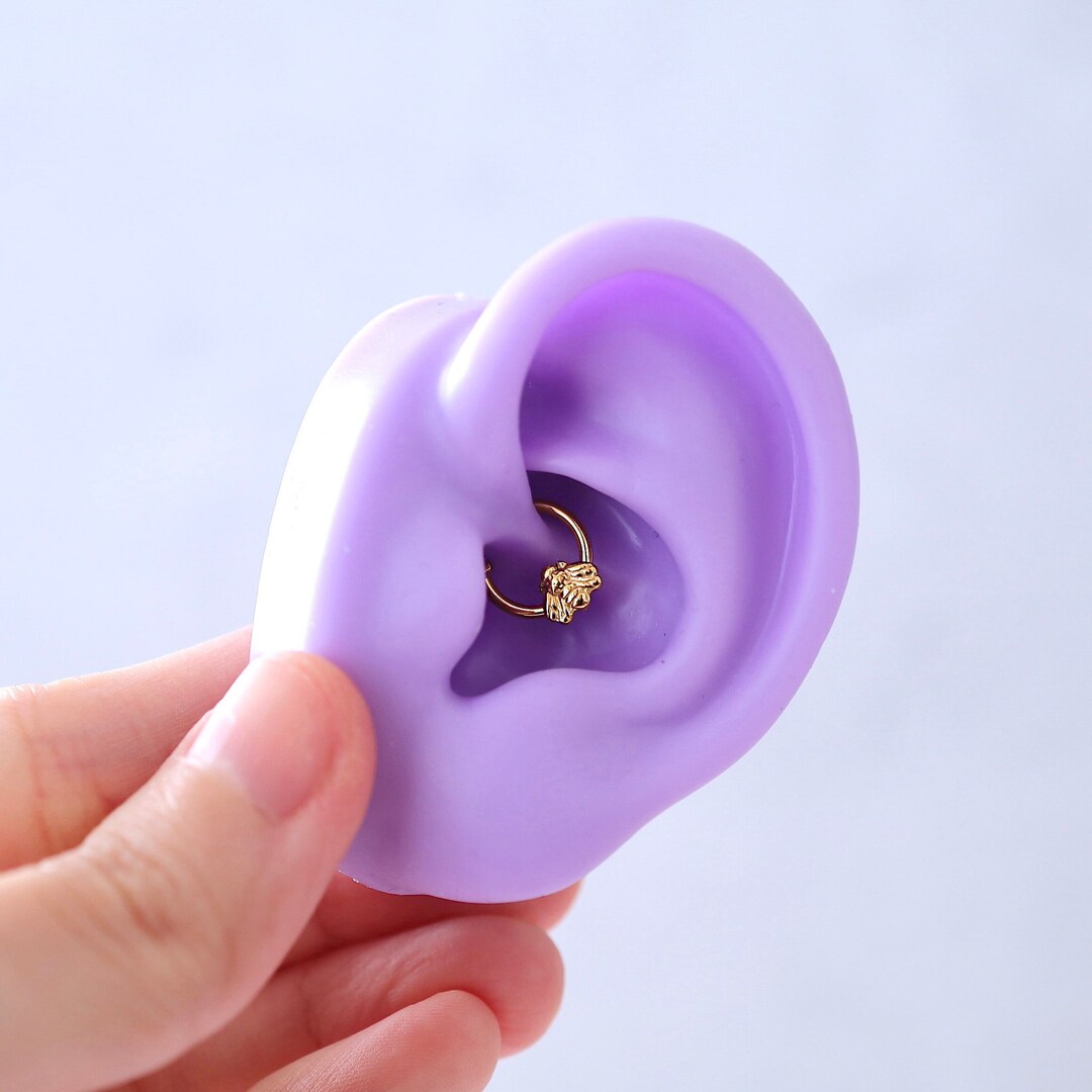 16g Titanium Dainty Bee Daith Earring Silver/gold Daith Piercing ...