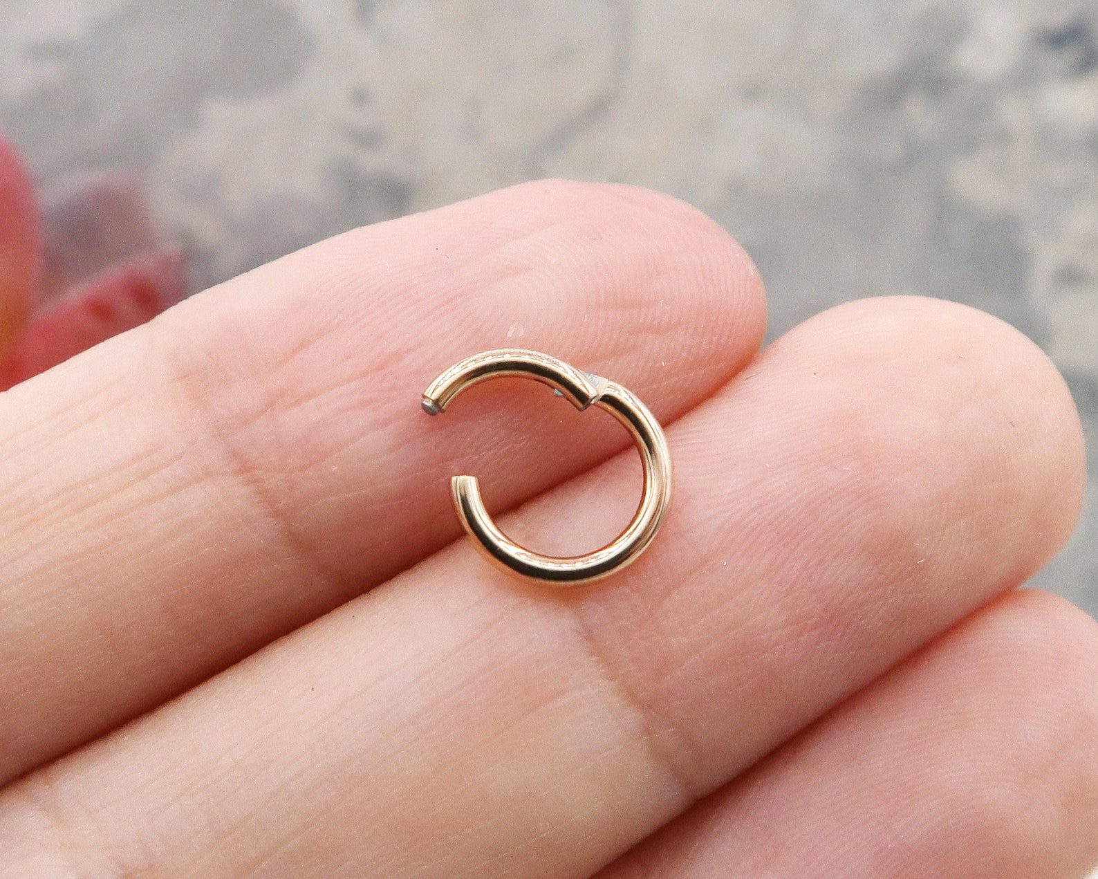 16G Hoop, Cartilage Hoop, Surgical Steel Clicker, Seamless Hoop Earring ...