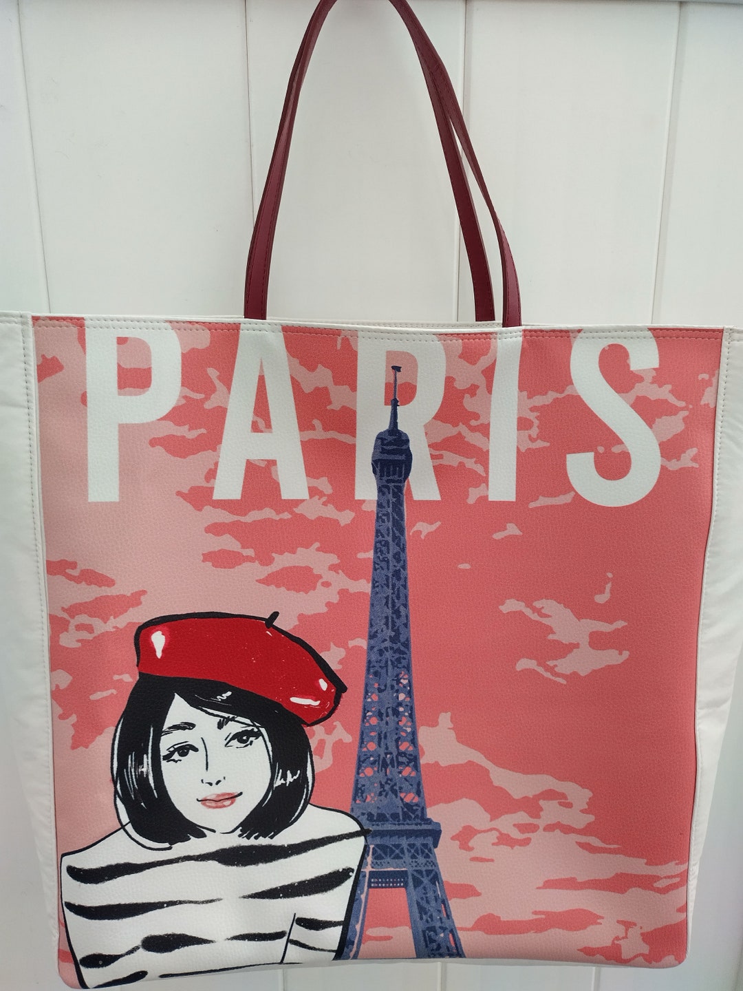 Paris on Your Shoulder, With This Elegant and Unique Shopping Bag. - Etsy