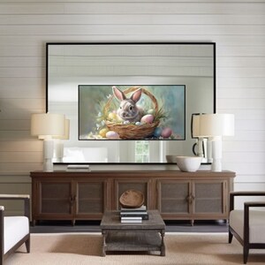 Easter Bunny Art for Frame TV, Samsung Frame TV, Digital Download ...