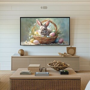 Easter Bunny Art for Frame TV, Samsung Frame TV, Digital Download ...