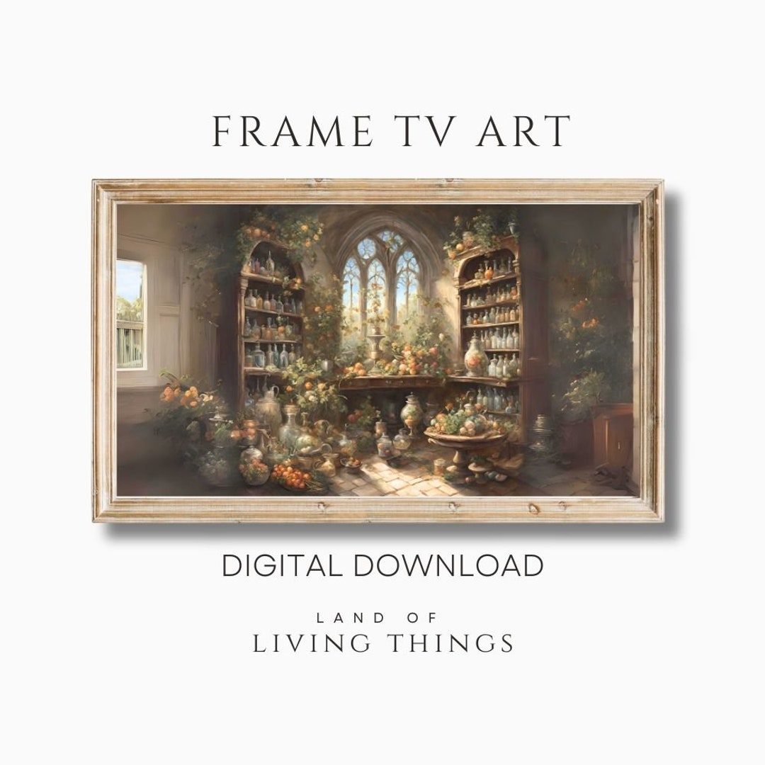 Apothecary TV Art , Vintage Art for Frame TV , Digital Download ...