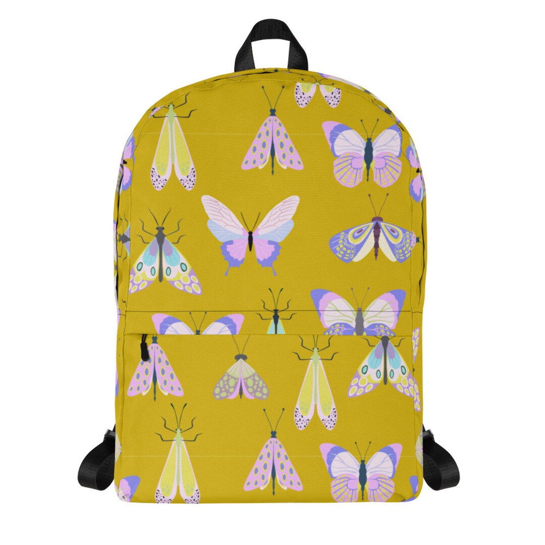 Yellow Moth Backpack - Etsy