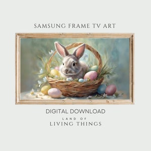 Easter Bunny Art for Frame TV, Samsung Frame TV, Digital Download ...
