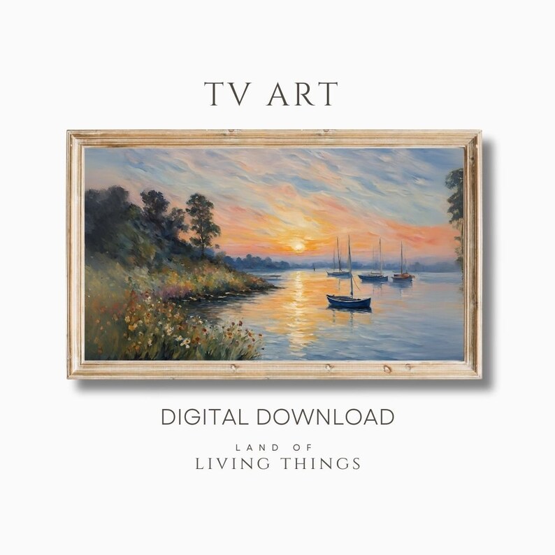 Monet Inspired Painting for Frame TV Digital Download Digital Art for ...