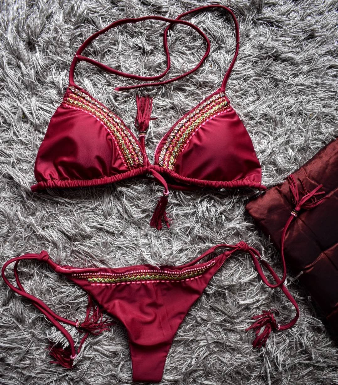 Exclusive Handembroidered Bikini - Etsy