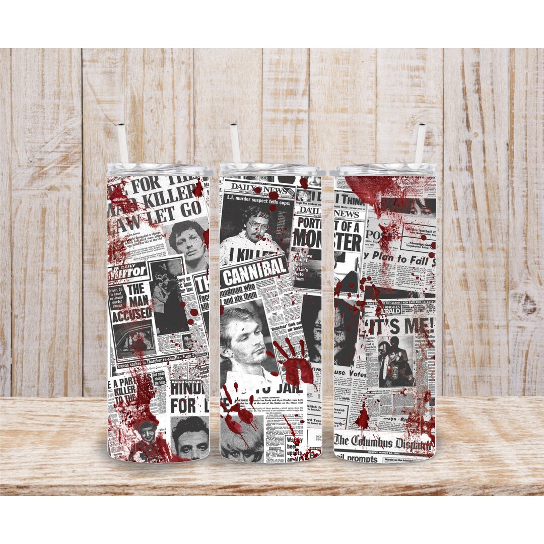 Crime Newspaper Custom Tumbler - Etsy