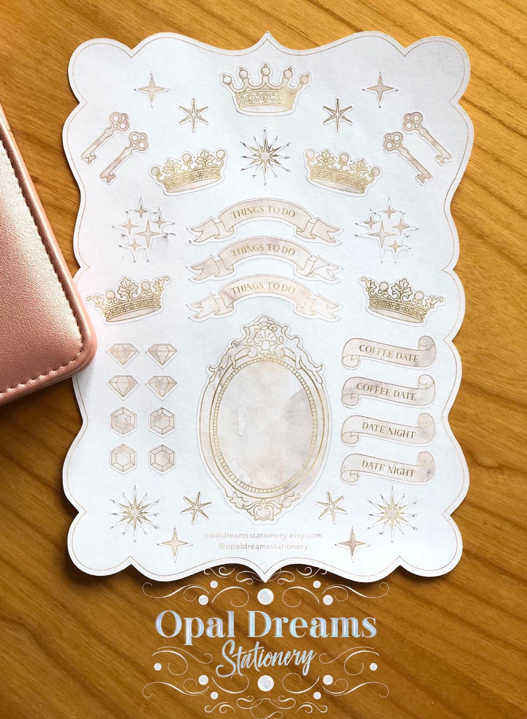 Royal Printable Planner Stickers Set Bullet Journal Bujo Scrapbooking ...