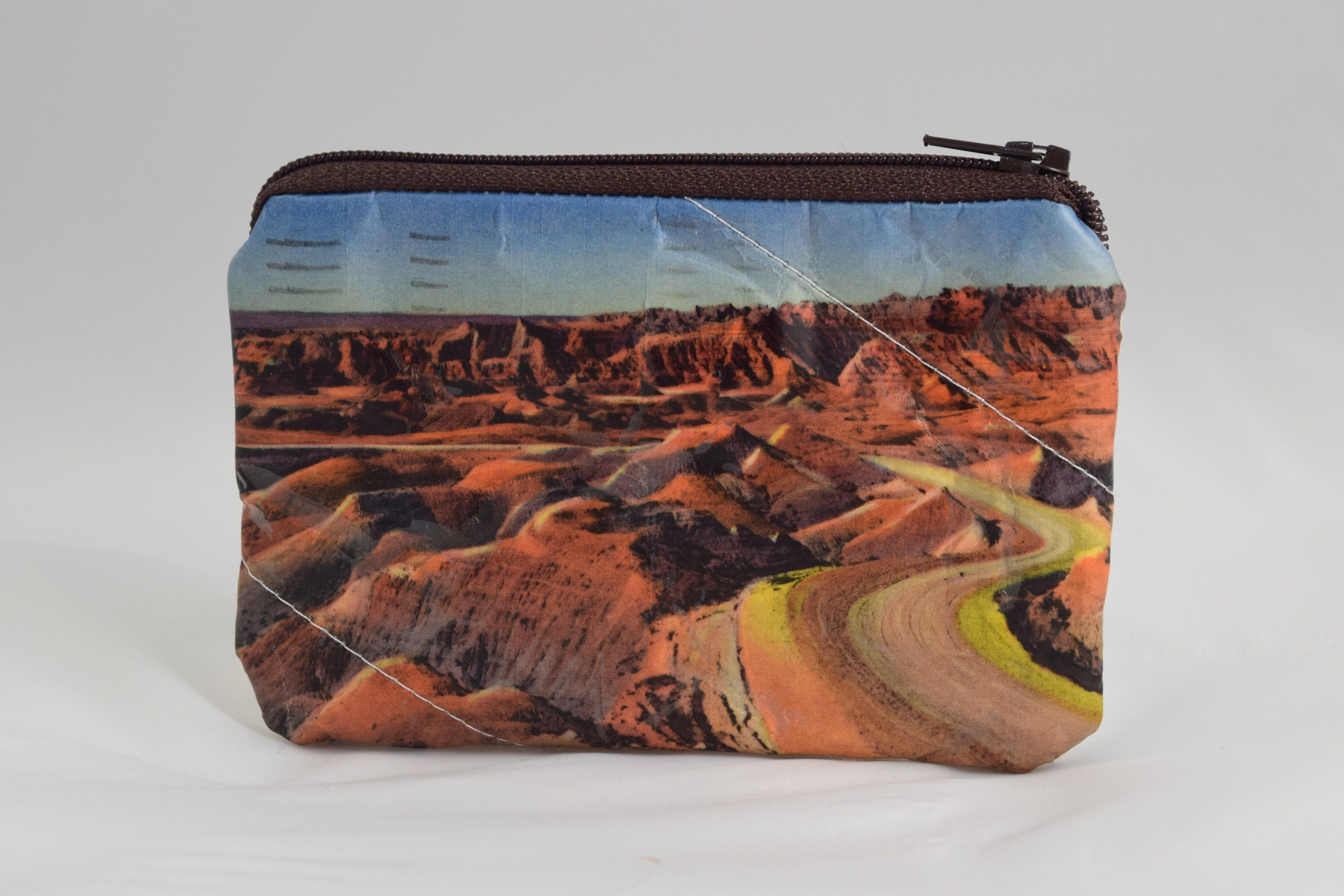 National Park Vintage Postcard Custom Coin Purse Earbud Holder Wallet ...