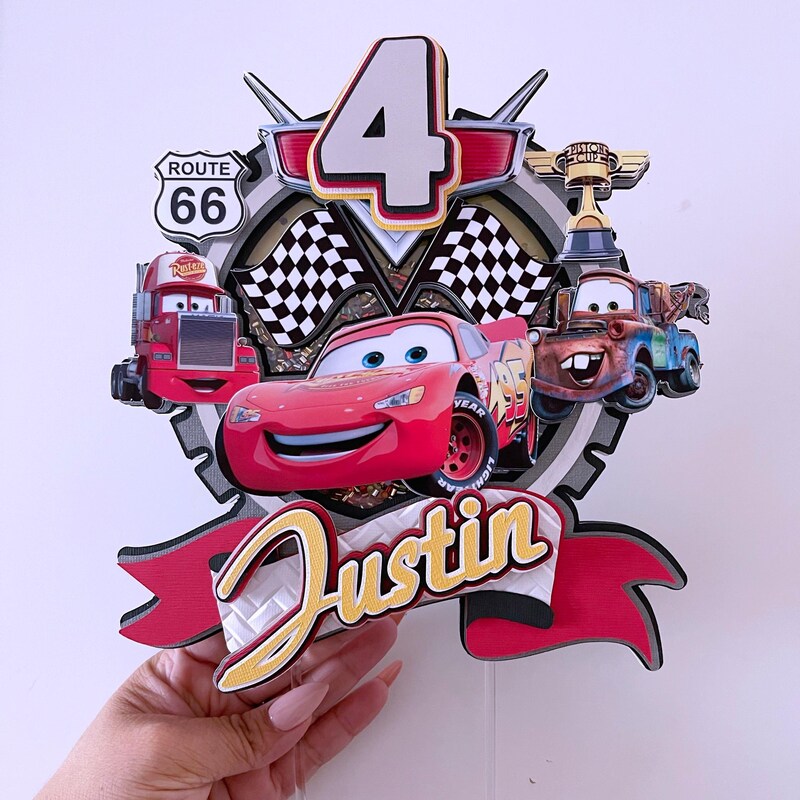 Disneys Cars Cake Topper - Etsy