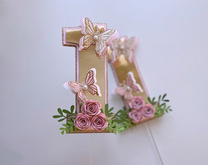 Butterfly Cake Topper, Butterfly Birthday Decoration, Garden Party ...