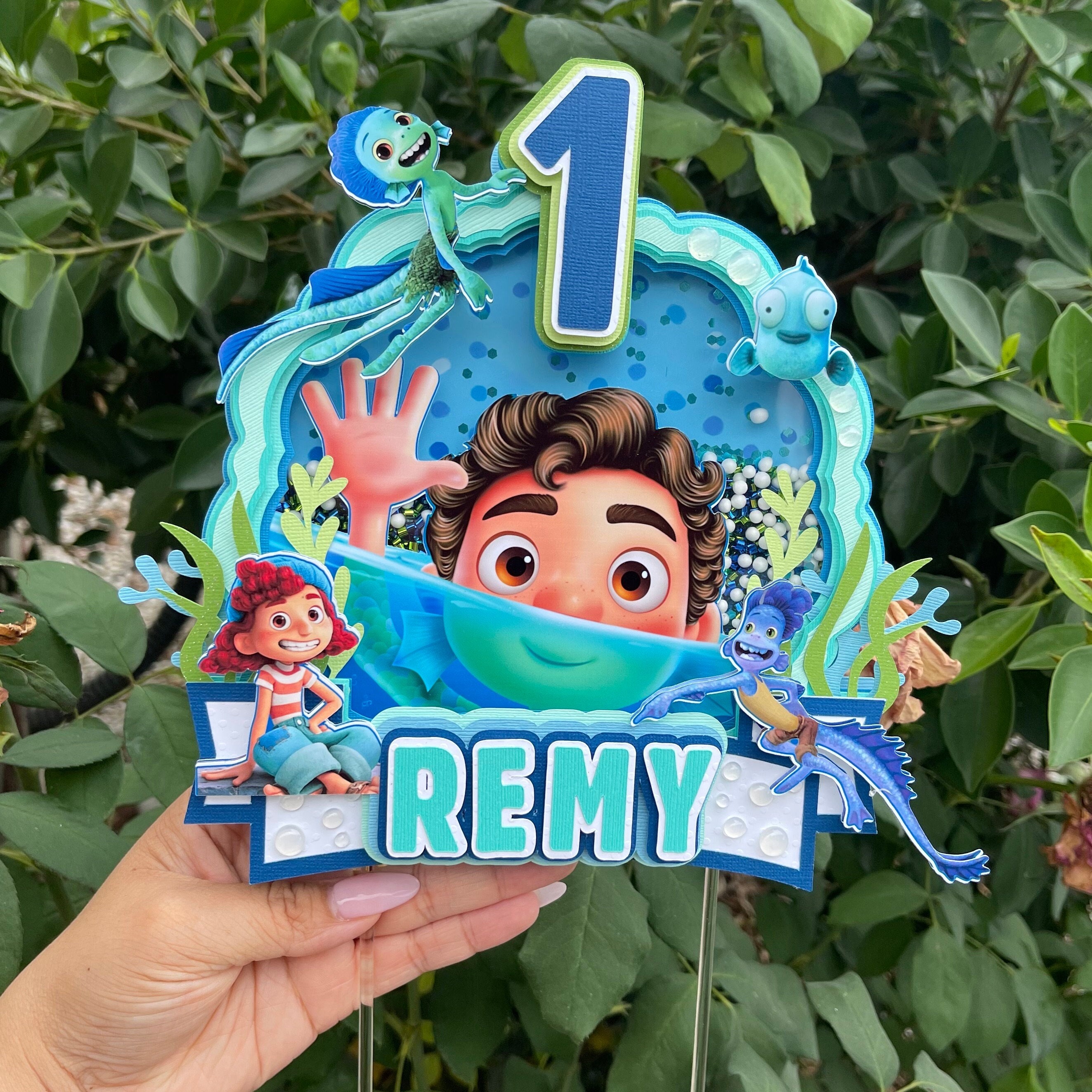 Luca Cake Topper Luca Topper Luca Birthday Luca Birthday - Etsy