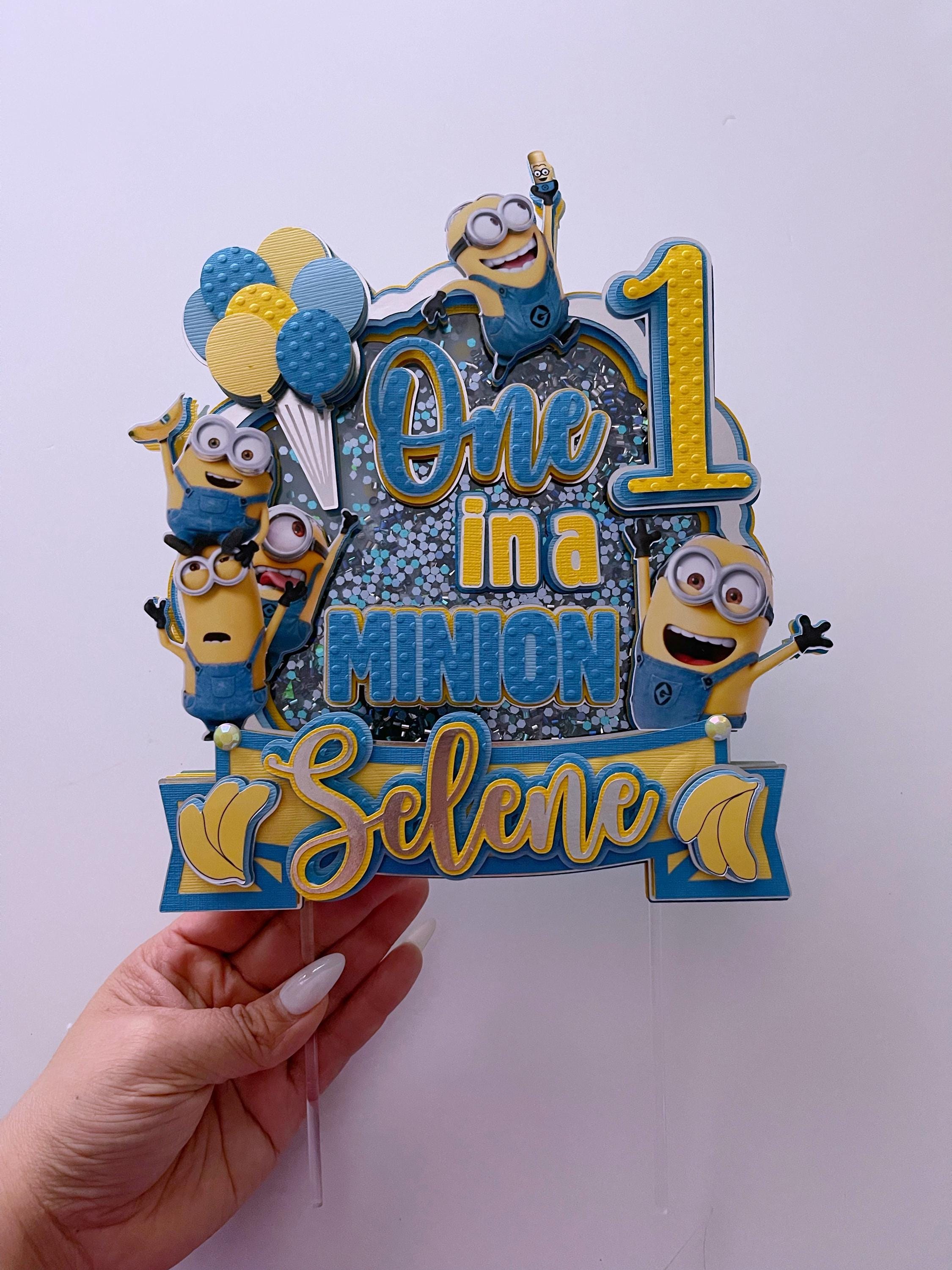 Minions Cake Topper, Despicable Me Cake Topper, One Cake Topper, Custom ...