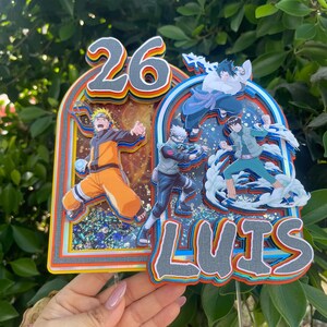 Anime Cake Topper, Naruto Cake Topper, Naruto Party, Naruto Birthday ...