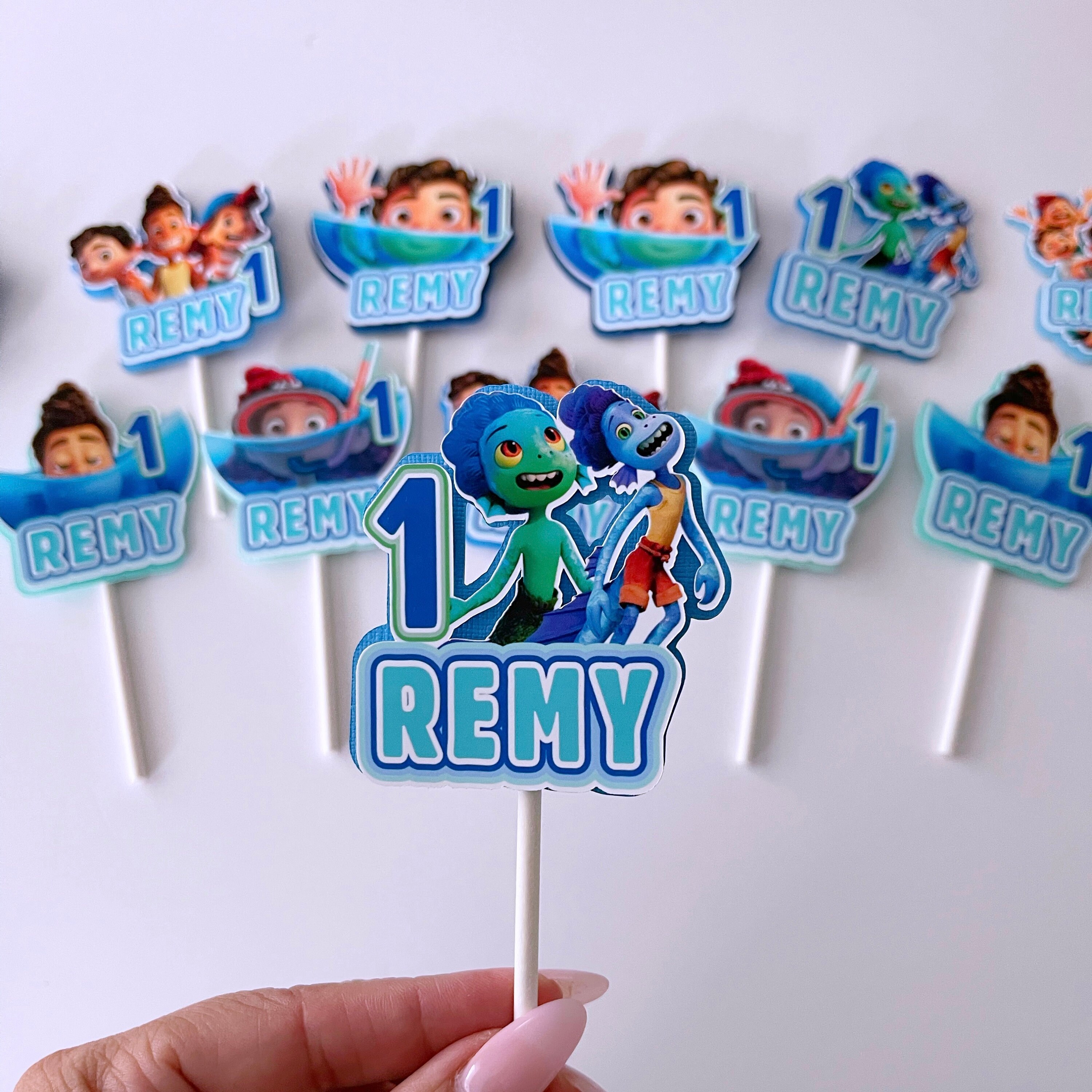 Luca Cupcake Toppers, Luca Theme Toppers, Luca Cake, Luca Birthday ...