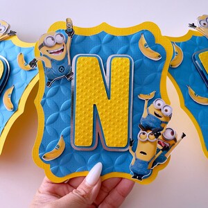 Minions ONE Banner, Minions High Chair Banner, Minions Party, Minions ...