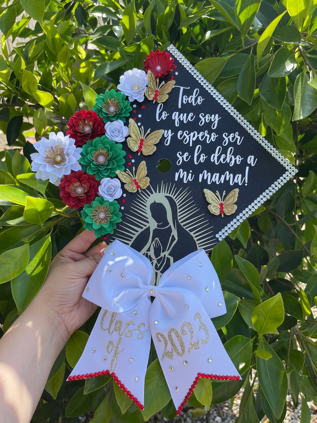 Virgen De Guadalupe Graduation Cap Topper, Graduation Cap Topper ...