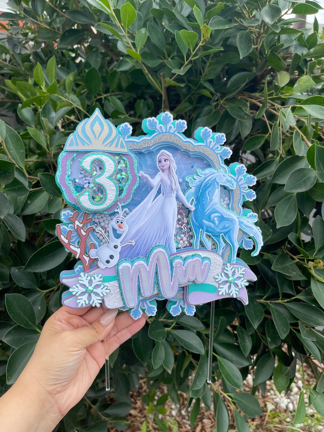 Frozen Cake Topper, Frozen Birthday Party, Frozen Theme Party, Elsa ...